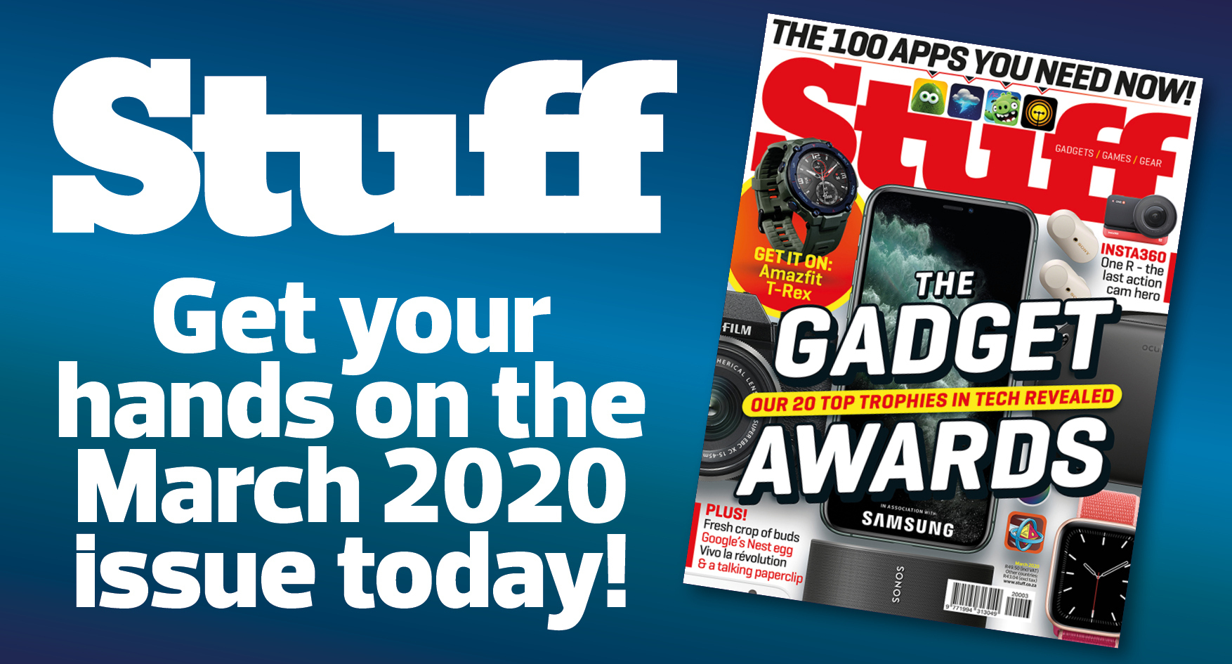 In the March 2020 issue of Stuff Magazine » Stuff