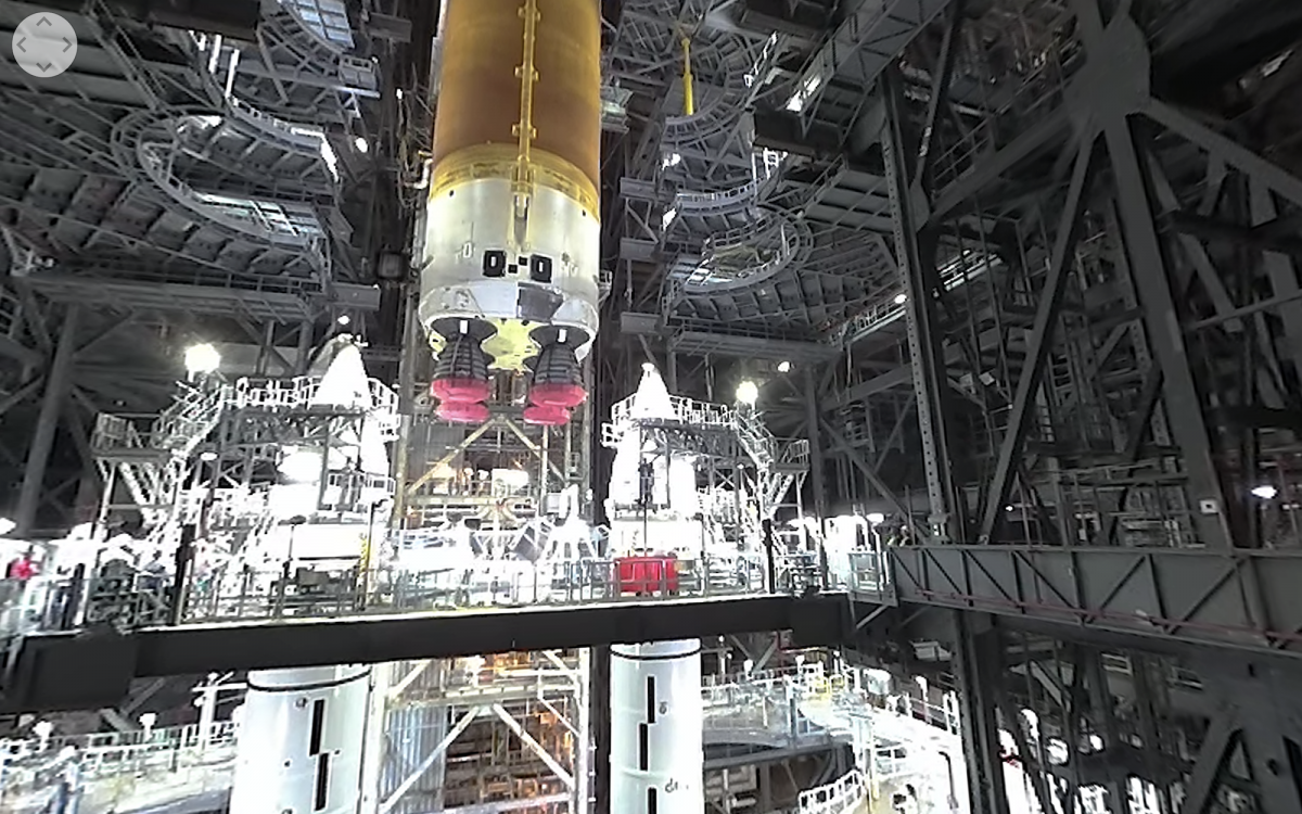 Watch's NASA's Artemis-focused SLS Rocket Take Shape In This 360° Video ...