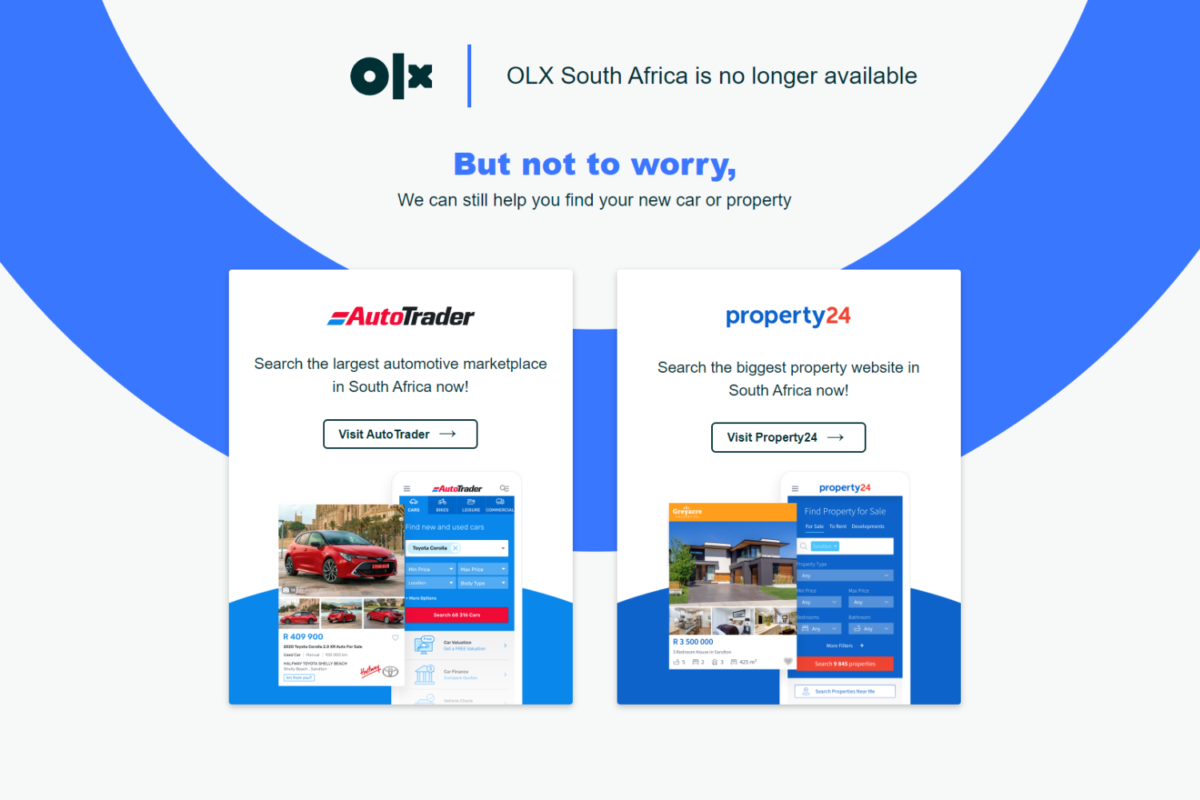Pour One Out For OLX SA - The Classifieds Platform Has Closed Down ...