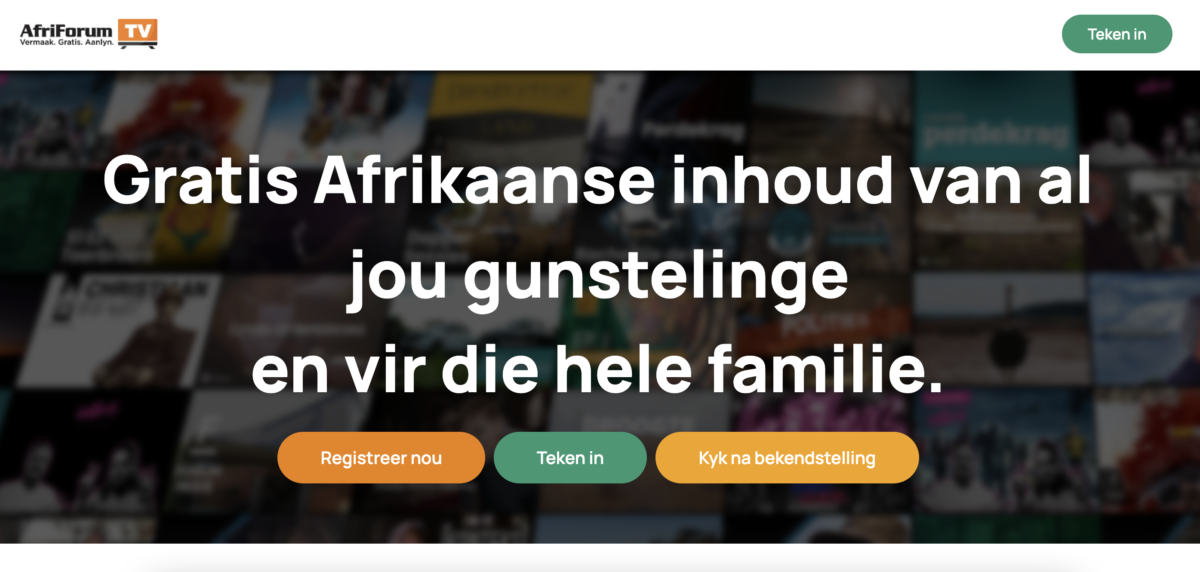 AfriForum Launches Free Afrikaans Online Streaming Platform ...