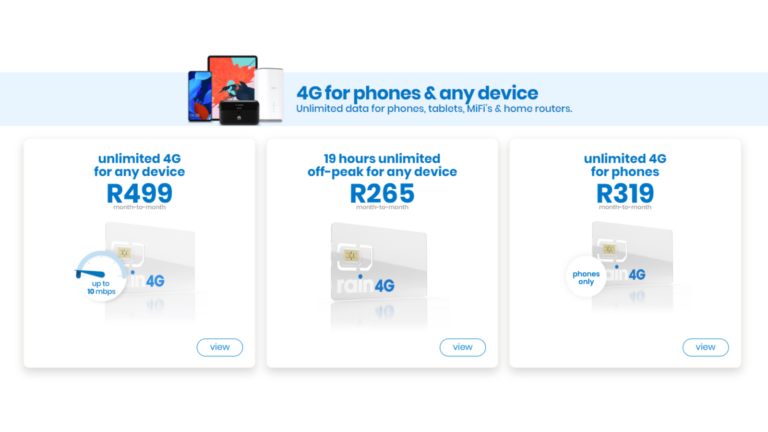 Rain Ditches Old Uncapped 4G Plans, Pushing Customers Towards Rain One ...