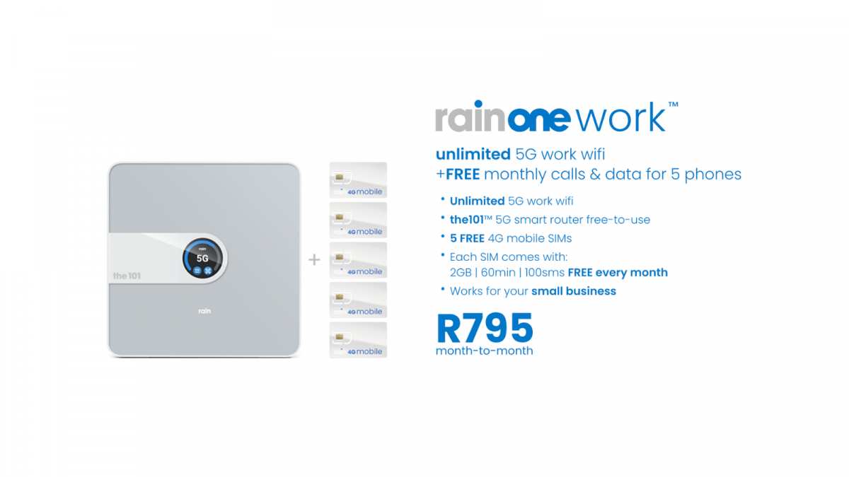 Rain officially enters the business world with unlimited 5G package ...
