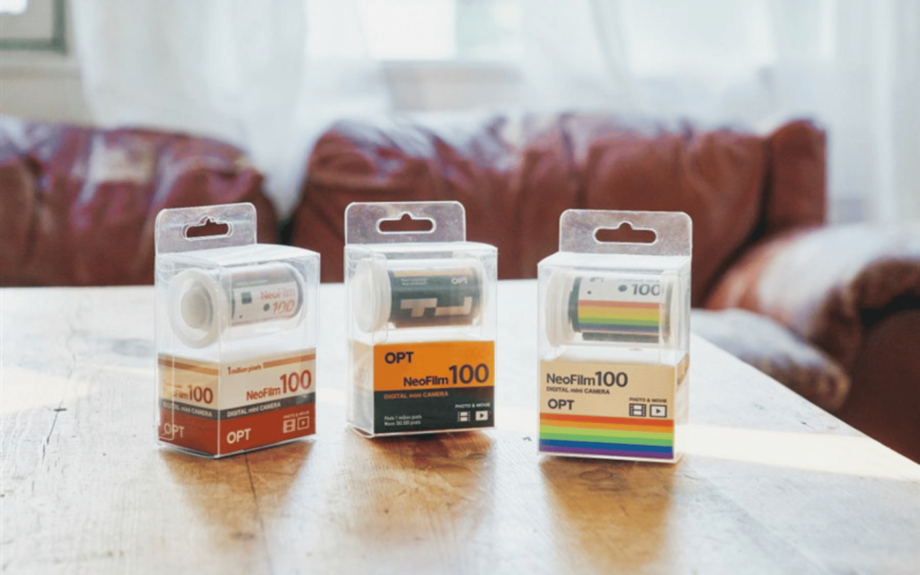 The OPT100 Neo Film is a compact toy camera in the shape of a 35mm film ...