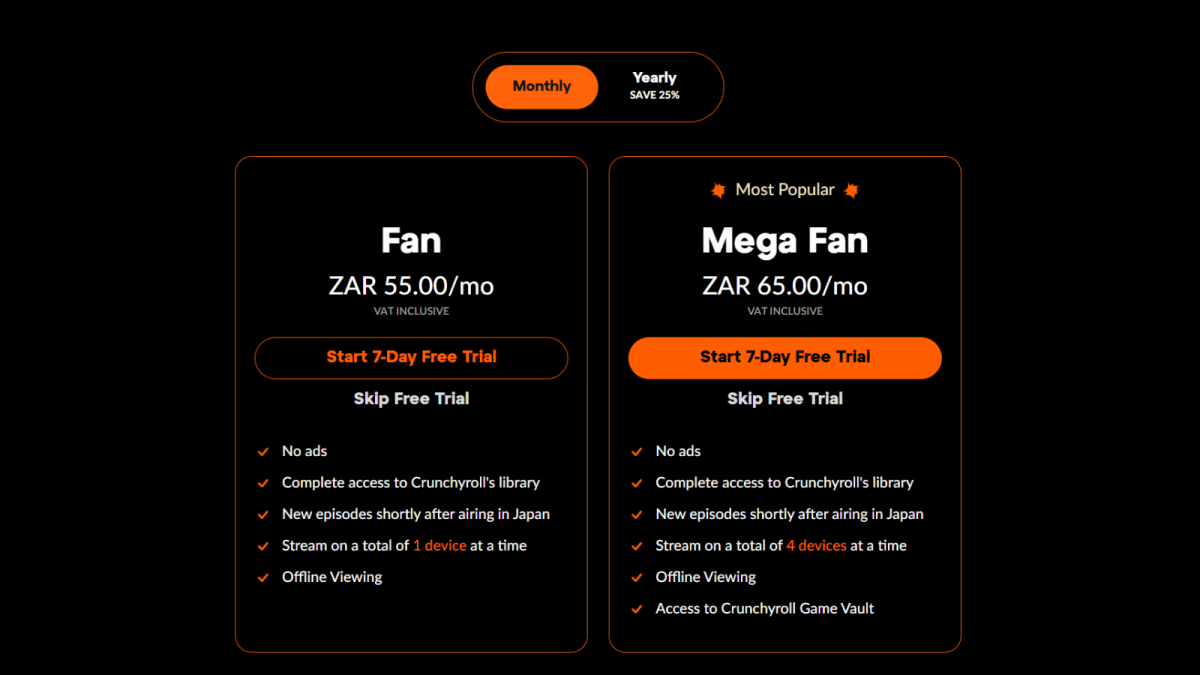 Crunchyroll confirms minor price hike – what South Africans can expect ...